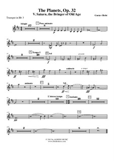 Saturn, the Bringer of Old Age (The Planets, Op.32) by G. Holst on ...