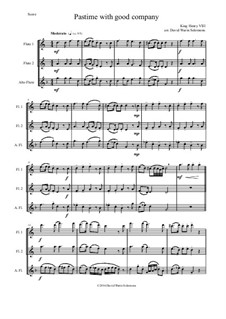 Pastime with Good Company by Henry VIII - sheet music on MusicaNeo
