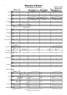 Memories of Simona, MMO3 by M. Dedman - sheet music on MusicaNeo