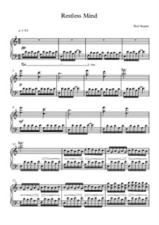 Restless Mind by Paul August - sheet music on MusicaNeo