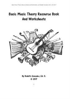 Basic Music Theory Resource Book and Worksheets by R. Gonzalez on MusicaNeo