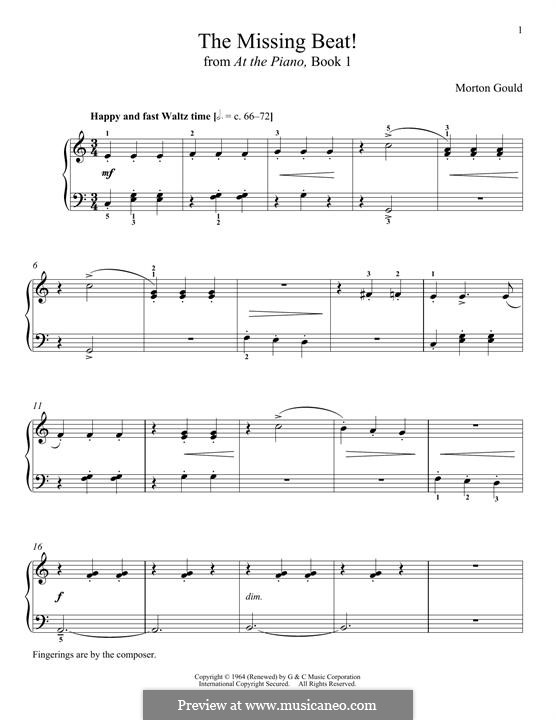 The Missing Beat by M. Gould - sheet music on MusicaNeo
