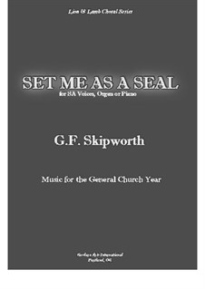 Set Me As A Seal by G. Skipworth - sheet music on MusicaNeo