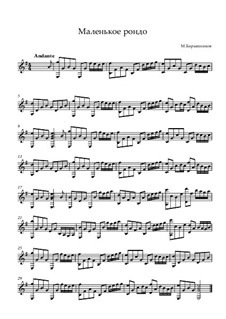 Small Rondo by M. Baryshnikov - free download on MusicaNeo