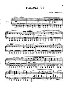 Polonaise in C Major by L. Godowsky - sheet music on MusicaNeo