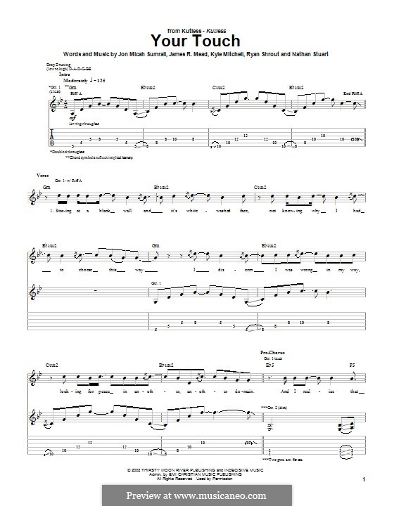 Your Touch (Kutless) by N. Stuart, J.M. Sumrall, K. Mitchell, J. Mead ...