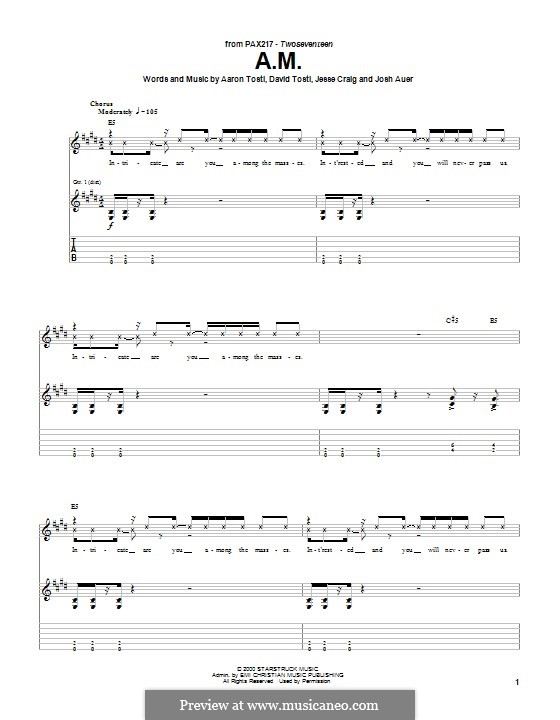 A.M. (PAX217) by D. Tosti, A. Tosti, J. Craig - sheet music on MusicaNeo