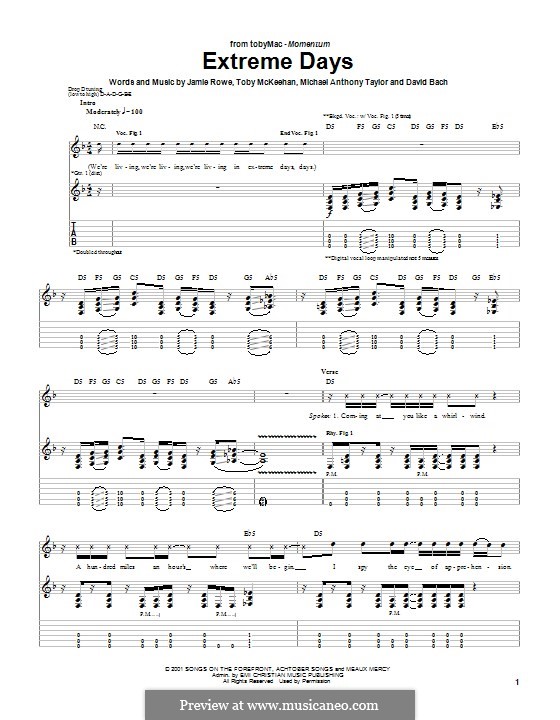 Extreme Days (TobyMac) by T. McKeehan, D. Bach, M.A. Taylor, J. Rowe on ...