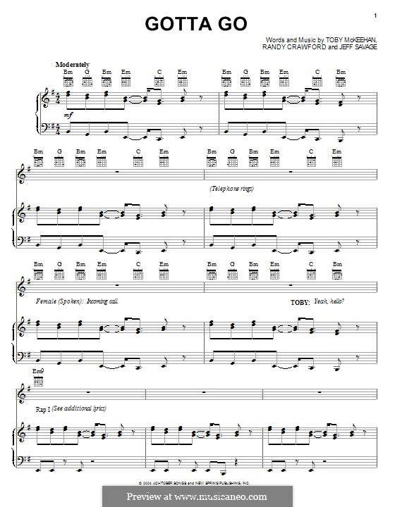 Gotta Go (TobyMac) by T. McKeehan, J. Savage, R. Crawford on MusicaNeo