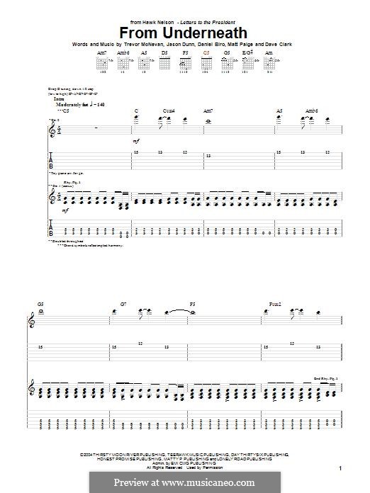 From Underneath (Hawk Nelson) by D. Clark, T. McNevan, D. Biro, J. Dunn ...