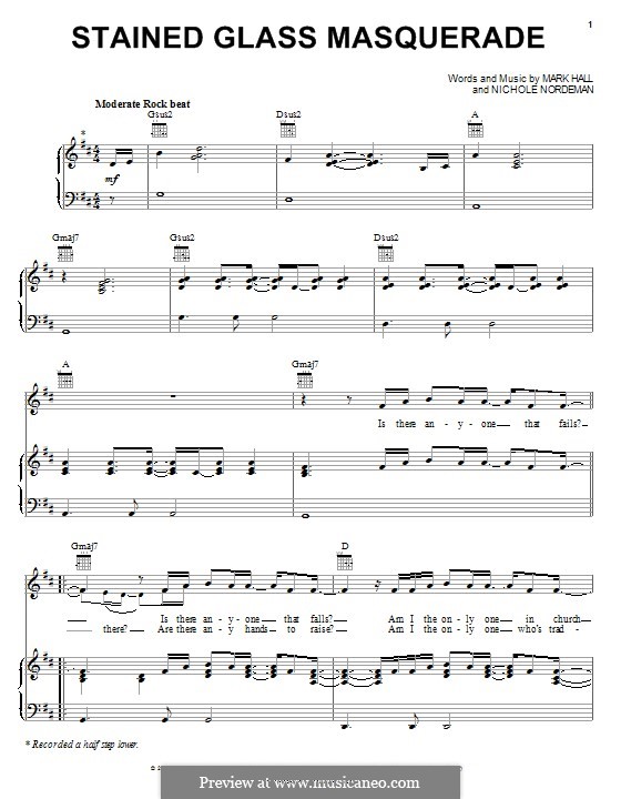 Stained Glass Masquerade (Casting Crowns) by M. Hall, N. Nordeman on ...