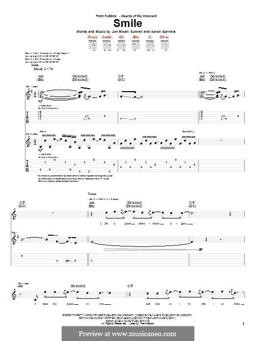 Smile (Kutless) by J.M. Sumrall, A. Sprinkle - sheet music on MusicaNeo