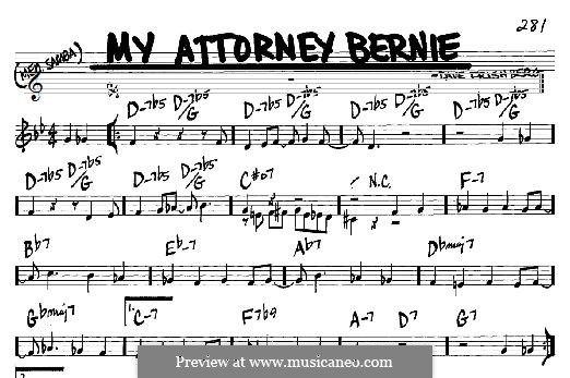 My Attorney Bernie by D. Frishberg - sheet music on MusicaNeo