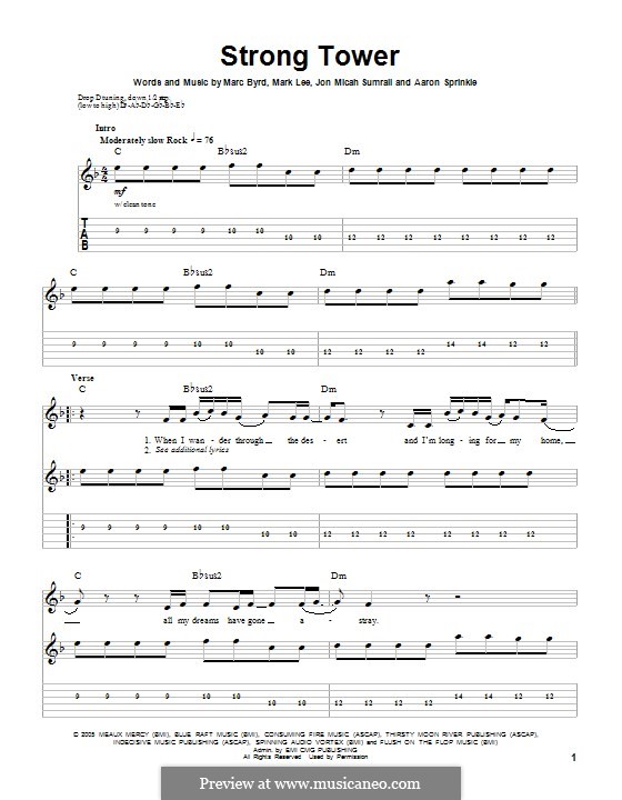 Strong Tower (Kutless) by M. Byrd, M. Lee, J.M. Sumrall, A. Sprinkle on ...