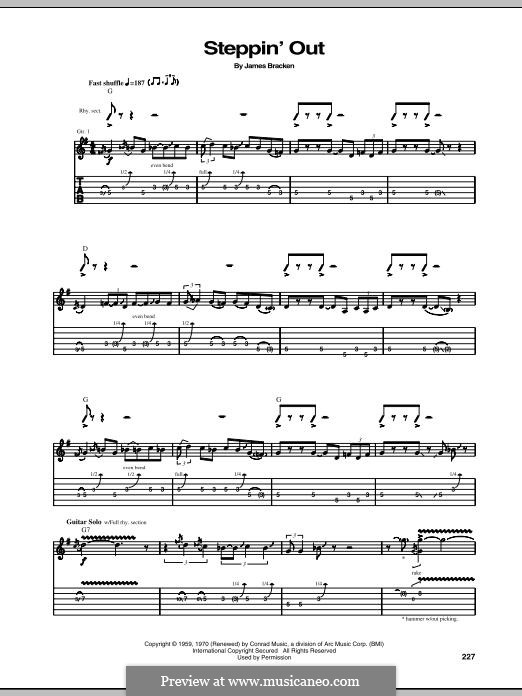 Steppin' Out by J. Bracken - sheet music on MusicaNeo