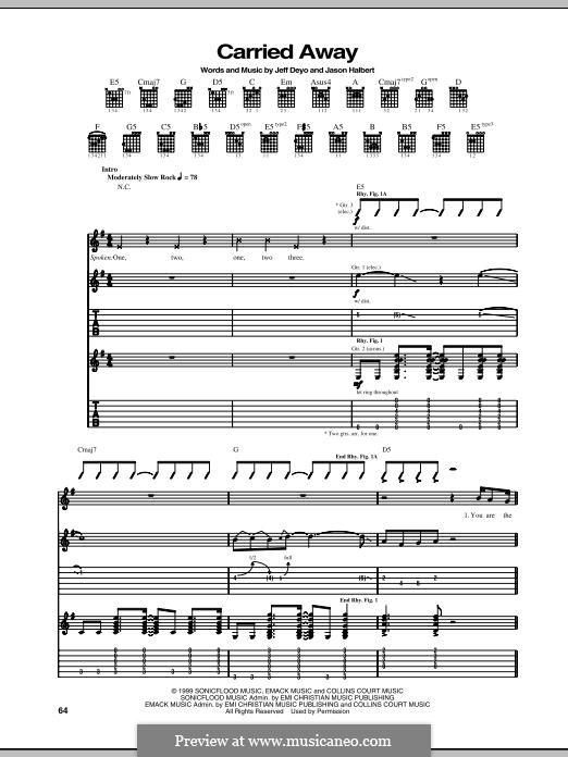 Carried Away (SONICFLOOd) by J. Halbert, J. Deyo - sheet music on MusicaNeo