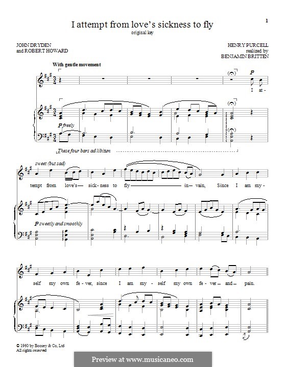 The Indian Queen, Z.630 by H. Purcell - sheet music on MusicaNeo