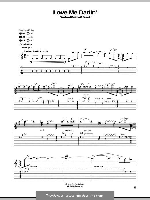 Love Me Darlin' by Howlin' Wolf - sheet music on MusicaNeo