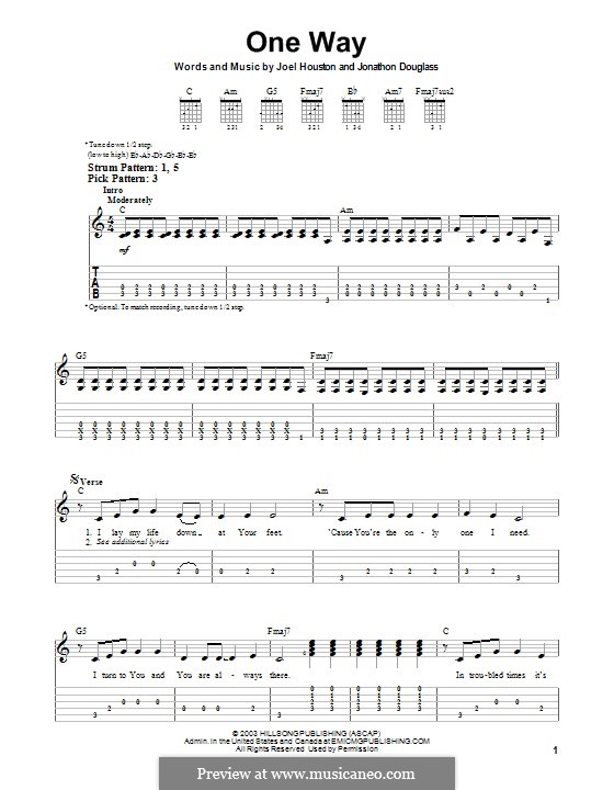 One Way (Phillips, Craig & Dean) by J. Houston, J. Douglass on MusicaNeo