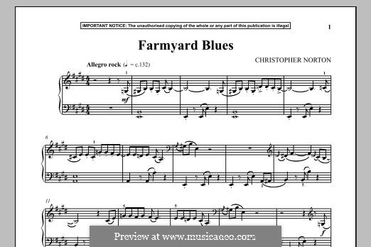 Farmyard Blues by C. Norton - sheet music on MusicaNeo