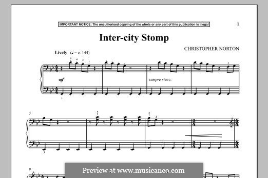 Inter-City Stomp by C. Norton - sheet music on MusicaNeo
