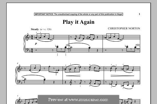 Play it Again by C. Norton - sheet music on MusicaNeo