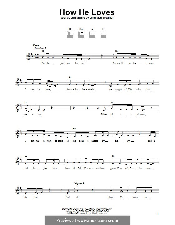 He Loves Us Guitar Chords