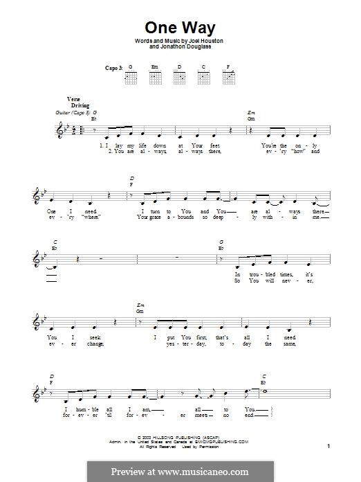One Way (Phillips, Craig & Dean) by J. Houston, J. Douglass on MusicaNeo