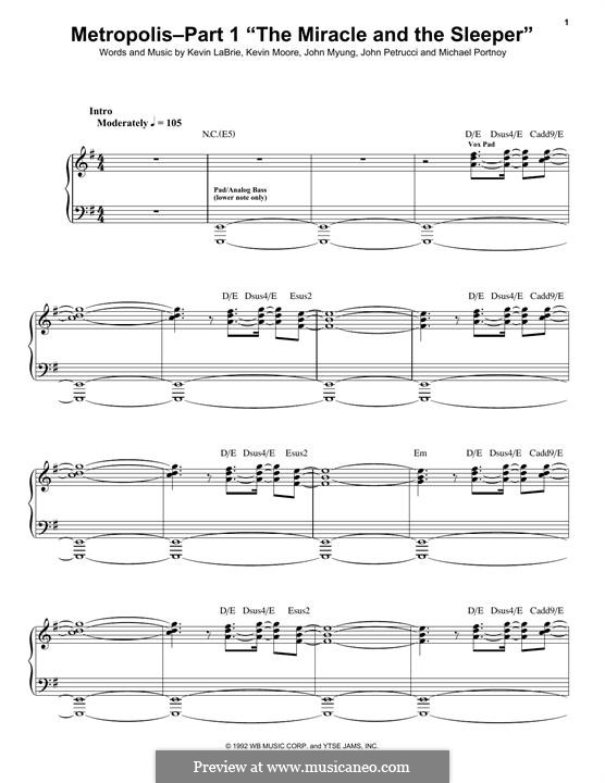 Metropolis-Part 1 'The Miracle and The Sleeper' (Dream Theater) by M ...