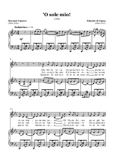 O Sole Mio by E.d. Capua - sheet music on MusicaNeo
