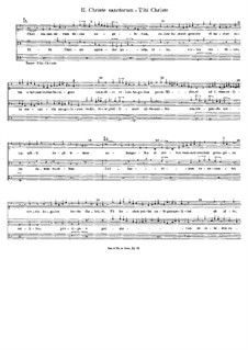 Christe sanctorum by J. Dunstable - sheet music on MusicaNeo