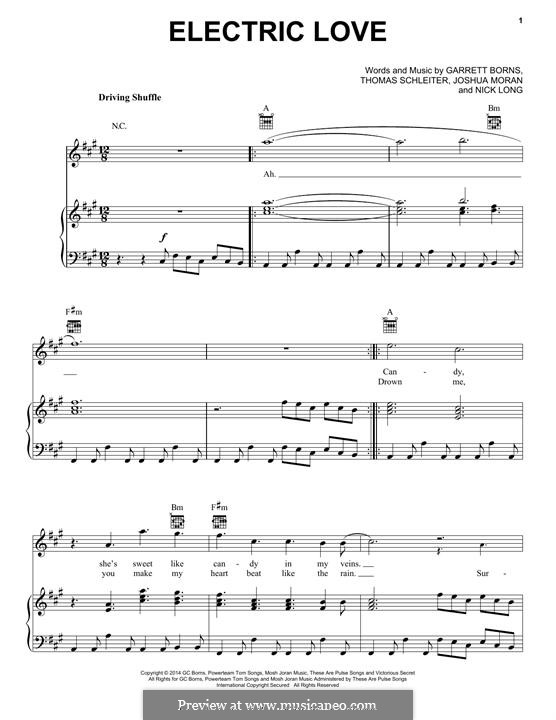 Electric Love (BORNS) by G. Borns, J. Moran, N. Long, T. Schleiter on ...