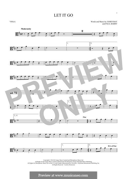 Let It Go By P Barry J Bay Sheet Music On Musicaneo 8658