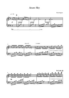 Azure Sky by Paul August - sheet music on MusicaNeo