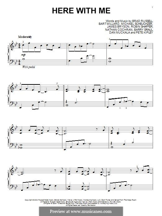 Here with Me (MercyMe) by B. Graul, B. Millard, D. Muckala, J. Bryson ...