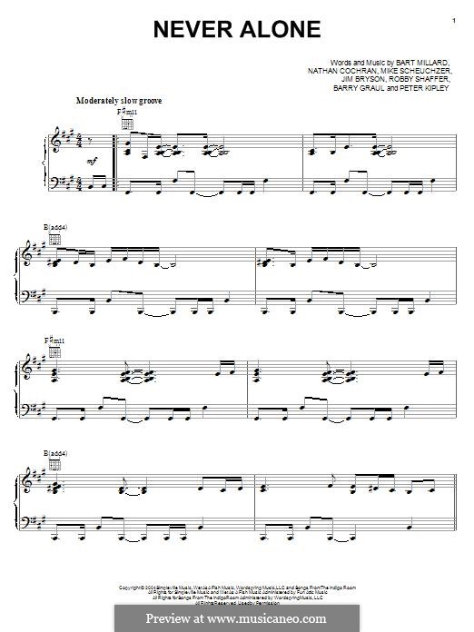 Never Alone (MercyMe) by B. Graul, B. Millard, J. Bryson, M. Scheuchzer ...