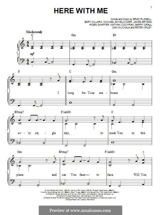 Here with Me (MercyMe) by B. Graul, B. Millard, D. Muckala, J. Bryson ...