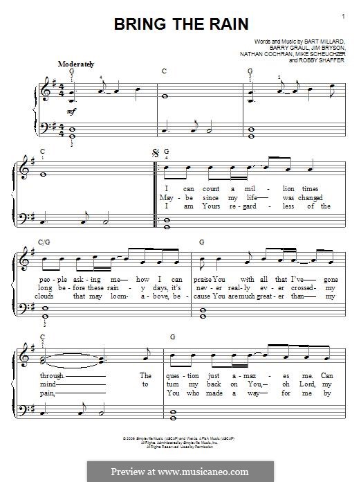 Bring the Rain (MercyMe) by B. Graul, B. Millard, J. Bryson, M ...