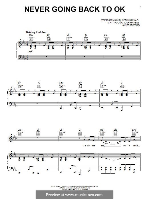 Never Going Back To OK (The Afters) by D. Muckala, J. Havens, M. Fuqua ...