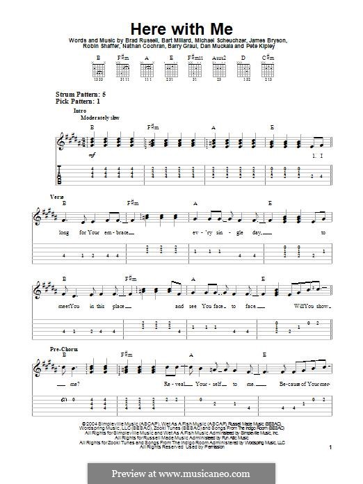 Here with Me (MercyMe) by B. Graul, B. Millard, D. Muckala, J. Bryson ...