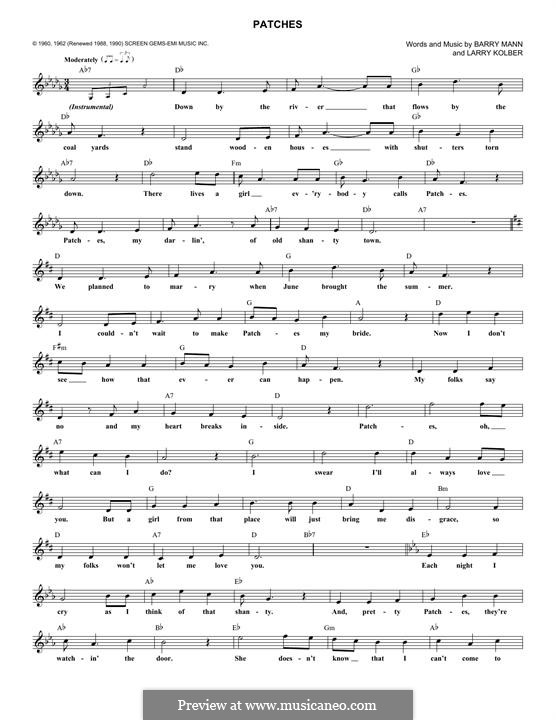 Patches by B. Mann, L. Kolber - sheet music on MusicaNeo