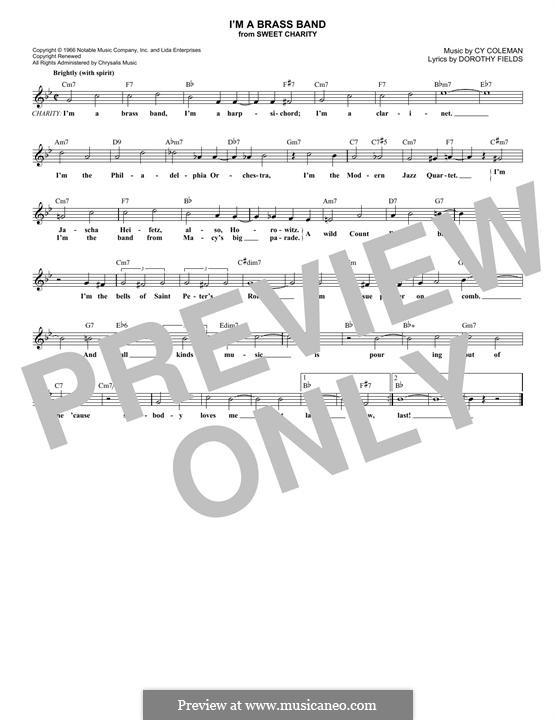 I'm a Brass Band by C. Coleman - sheet music on MusicaNeo
