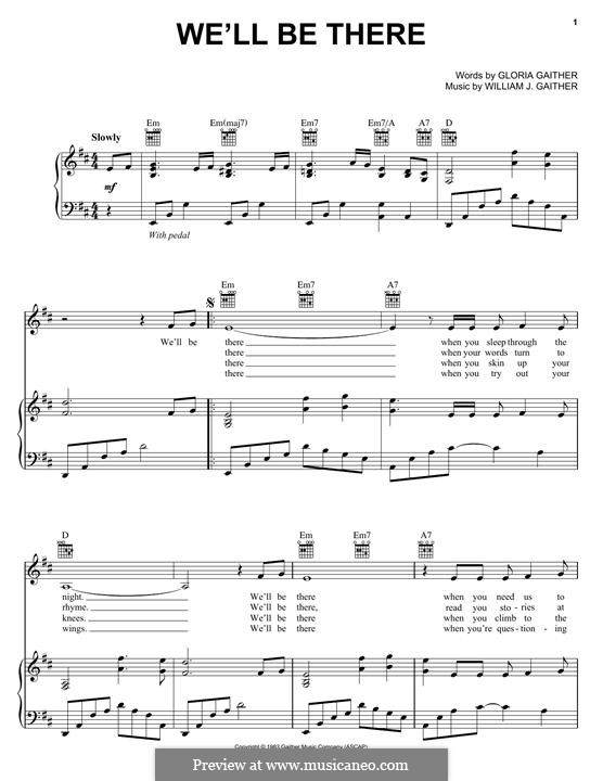 We'll Be There by G. Gaither, W.J. Gaither - sheet music on MusicaNeo