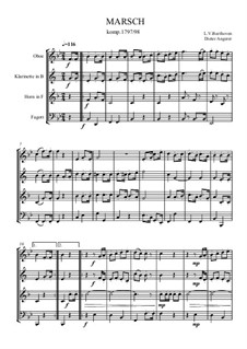 Marsch by L.v. Beethoven - sheet music on MusicaNeo