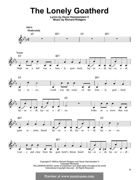 The Lonely Goatherd (from The Sound of Music) by R. Rodgers on MusicaNeo