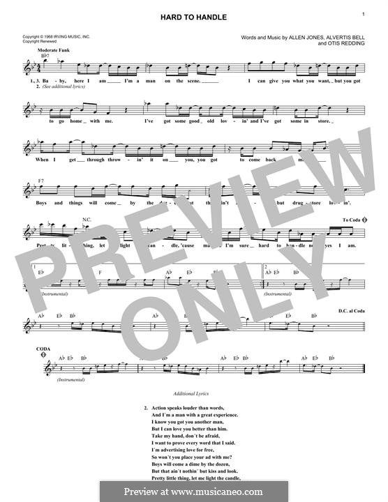 Hard to Handle (The Black Crowes) by A. Jones, A. Isbell, O. Redding on ...