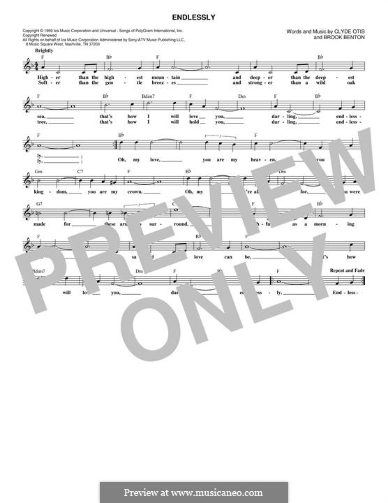 Endlessly by C. Otis - sheet music on MusicaNeo