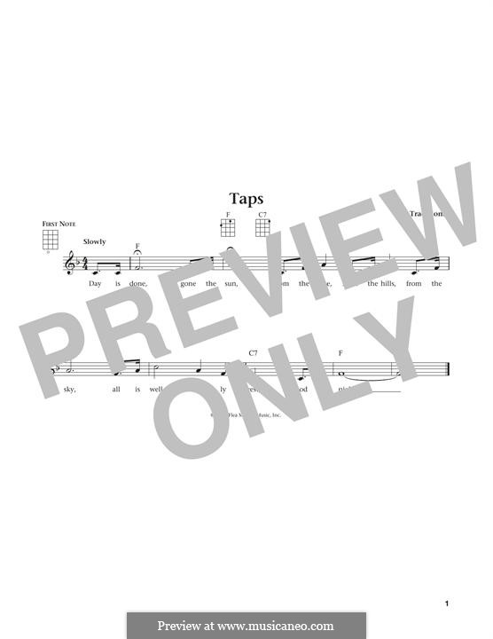 Taps by folklore - sheet music on MusicaNeo