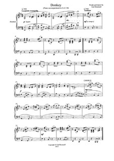 Donkey by G. Brentnall - sheet music on MusicaNeo