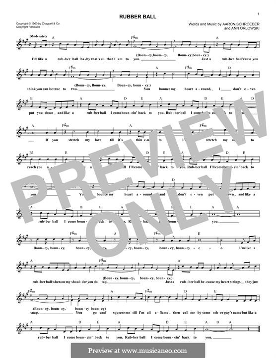 Rubber Ball by A. Schroeder, A. Orlowski - sheet music on MusicaNeo